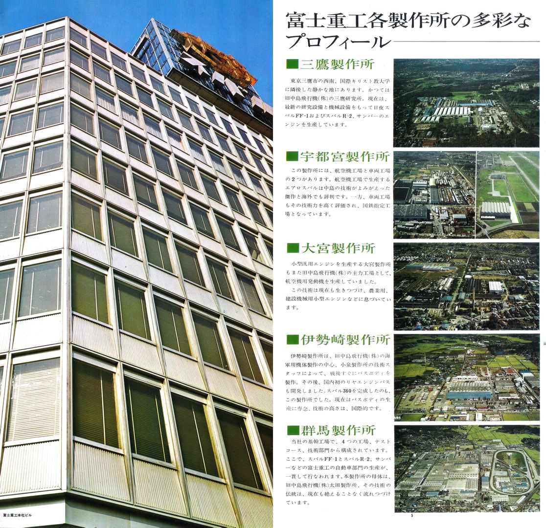 Play With LEGACY RS- 昭和46年5月 Fuji Heavy Industries Ltd. ～富士重工業会社案内～(4)